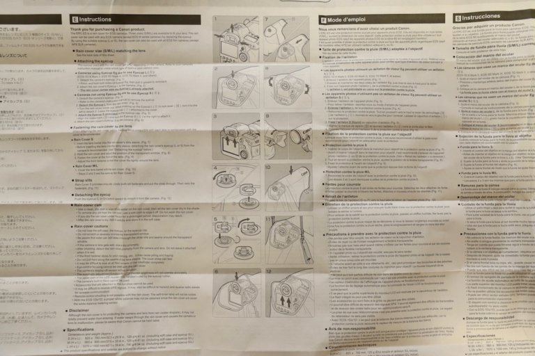 【レビュー】雨でも安心！キヤノン純正レインカバー ERC-E5S | IMAGINATION